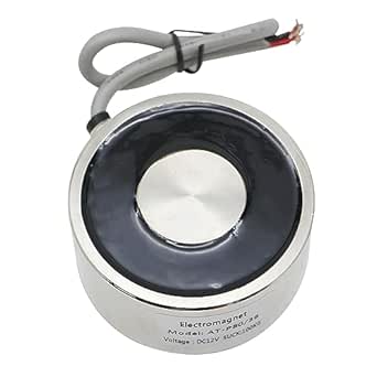 AIRTAK 220LB/100Kg 1000N Sucker Round Electric Magnet Suction Holding ...