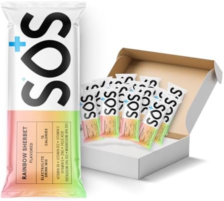 Amazon.com: SOS Hydration (24 Servings (Pack of 1), Rainbow Sherbert ...