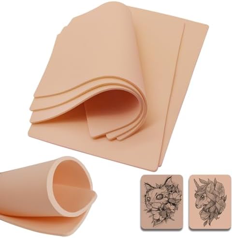 Amazon.com: Tattoo Practice Skins 3MM - Prgislew 15Pcs Thick Tattoo ...