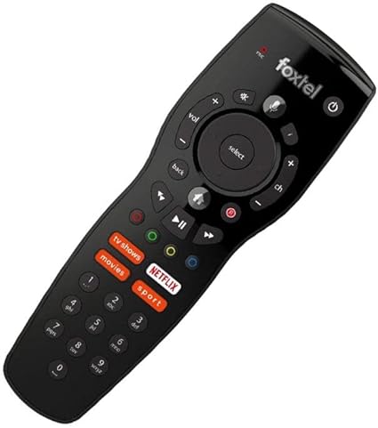 Foxtel Compatible IQ3 IQ4 IQ5 Bluetooth Voice Remote Control Black ...