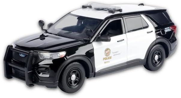Amazon.com: 2015 Police Interceptor Utility Black and White Los Angeles ...
