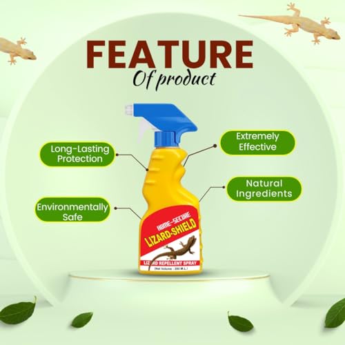 Home-Secure Lizard-Shield Lizard Repellent Spray-280ml | Natural ...