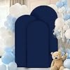 Amazon.com: FANPROMS Navy Arch Cover Set of 3 Wedding Arch Cover ...