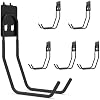 Amazon.com: HUHOLE 6 Pack Large Double Arm Pegboard Hooks for 1/4 Inch ...