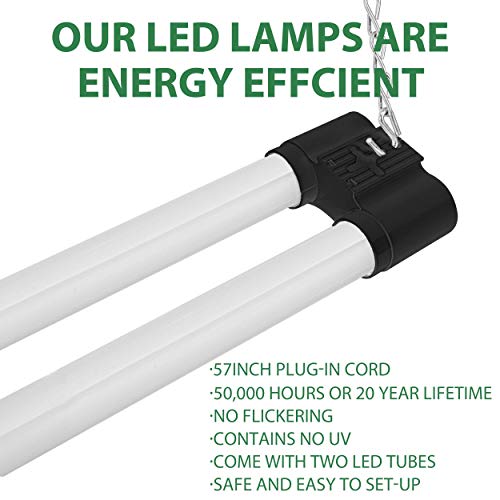 Snapklik.com : 4 Pack Linkable LED Utility Shop Light, 4 FT, 4000 LM ...