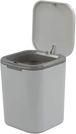 GION Plastic Desktop Paper Dustbin Push Button Mini Dustbin With Lid ...