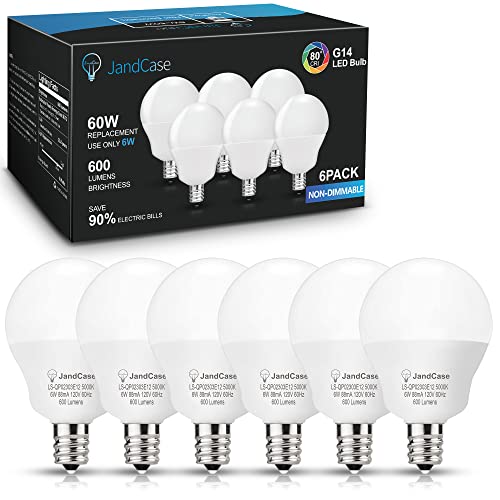 Snapklik.com : LED Ceiling Fan Light Bulbs Small Base 6 Pack, E12 LED ...