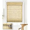 Amazon.com: LazBlinds No Tools No Drill Cordless Bamboo Roman Shades ...
