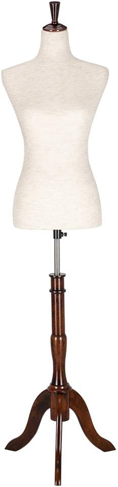 Amazon.com: PDM WORLDWIDE Beige Adjustable Dress Form Mannequin for ...