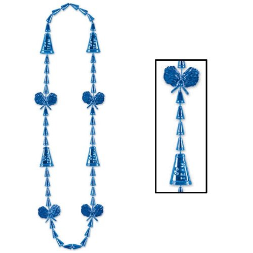 Cheerleading Beads (blue) Party Accessory (1 count) (1/Card) : Amazon ...
