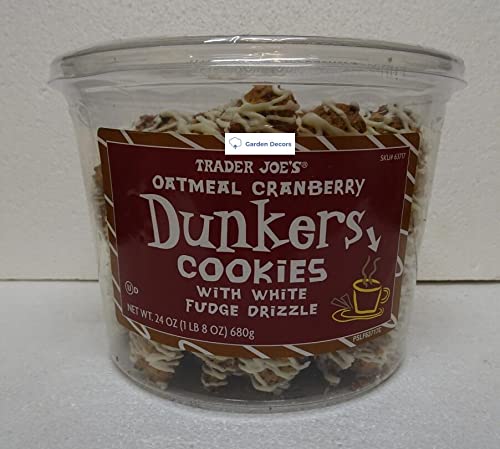 Amazon.com: Trader Joe’s Oatmeal Cranberry Cookies Dunkers 24oz 680g ...