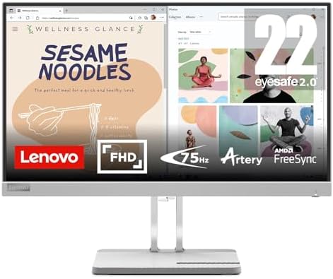 LG 22 Inch (55cm) FHD Monitor 1920 x 1080, AMD FreeSync, VA, 100Hz ...