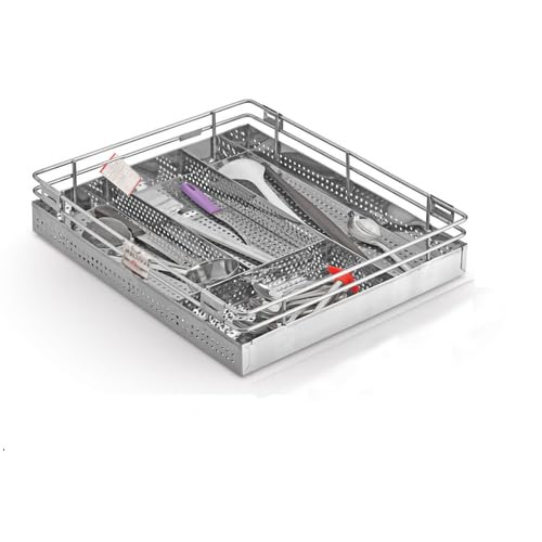 Multivve Stainless Steel Cutlery Basket for Modular Kitchen | Cutlery ...
