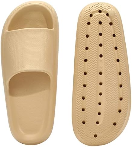 welltree Cloud Slides for Women Men Pillow Slippers Non-Slip Bathroom ...