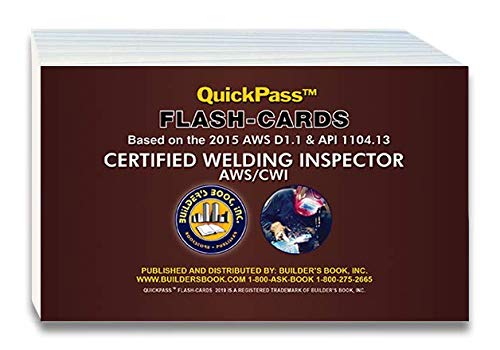 Welding Inspector Certification AWS/CWI QuickPassTM Flash-Cards ...
