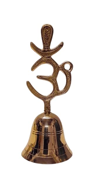 Decor Master Brass Om Puja Bell Prayer Ghanti with OM Symbol | Brass ...