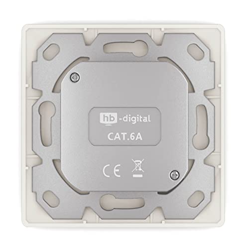 hb-digital 1x CAT 6a Network Socket for CAT.8 CAT.7 CAT.6A CAT.6 CAT.5 ...