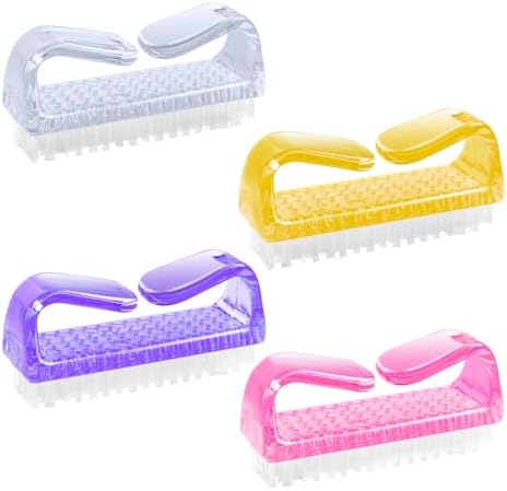 Amazon.com: 4 Pack Nail Brush - Fingernail Brush, Handle Grip Brushes ...