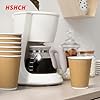 HSHCH Paper Hot Coffee Cups 12 oz (Pack of 48) Disposable Insulated ...