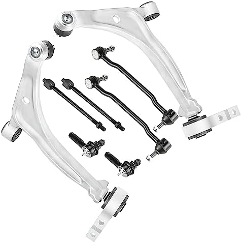 Amazon.com: Front Lower Control Arms w/Ball Joints Sway Bar End Links ...