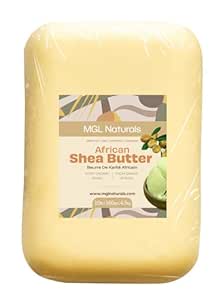 Amazon.com : MGL Naturals Raw African Shea Butter Ivory 10 lb 100% Pure and Unrefined. Nourish ...