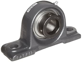 Timken RSA Series Ball Bearing Pillow Block, 2 Bolt Holes, Relubricatable, Non-Expansion, Cast ...