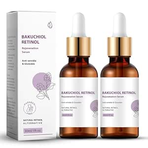 Amazon.com: ISHERBIN Suero de retinol Bakuchiol, suero de rejuvenecimiento de retinol de ...