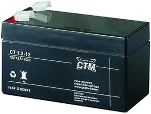 CT1.2-12 CTM Lead Grid Fleece Battery Maintenance-Free Rechargeable 12 ...