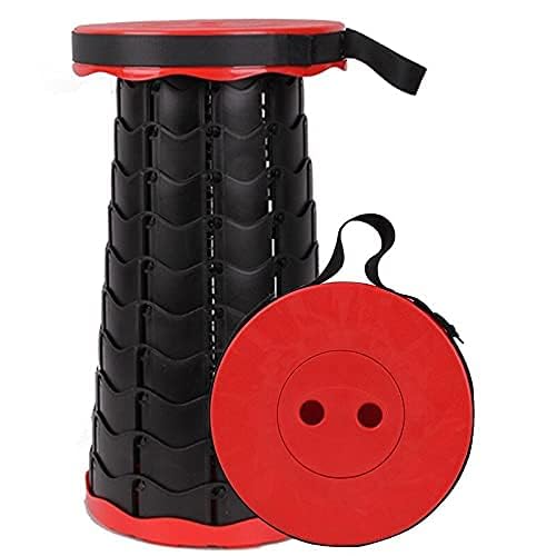 Zerolex Collapsible Compact Stool - Portable Height-Adjustable Stool ...