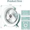 Amazon.com: 5 inch Personal Desk Fan with LED Light,3 Speeds Portable ...