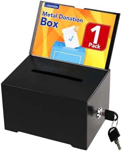Amazon.com : 4 Pcs Acrylic Donation Box Suggestion Ballot Box for ...