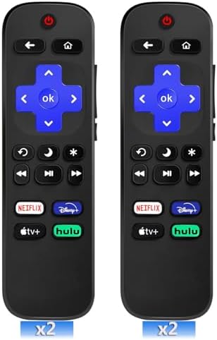 Amazon.com: Universal Remote for Roku TV 2Pack, New Replacement Remote ...