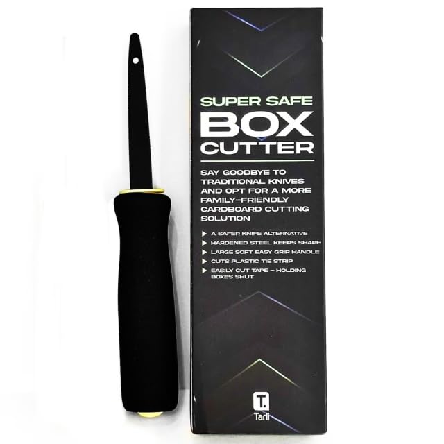 Tarli Corrugated Cardboard Cutter - Super Safe Fine-Toothed Steel Blade ...