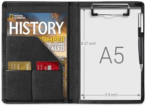Amazon.com : Gorbado Small Clipboard Padfolio/Portfolio A5 Binder for ...