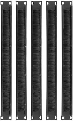 Amazon.com: Rebower 1U Brush Cable Management, 1U Brush Panels Wire ...
