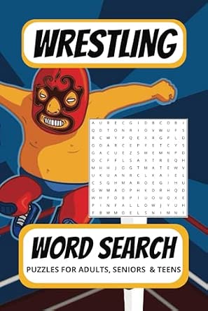 Wrestling Word Search Puzzle Book: Wrestling Searches with Easy to Read ...