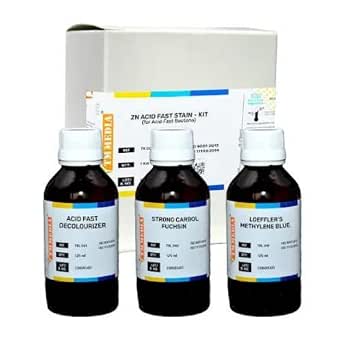 TM Media ZN ACID FAST STAIN KIT for Acid Fast Bacteria_ TK 001 : Amazon ...