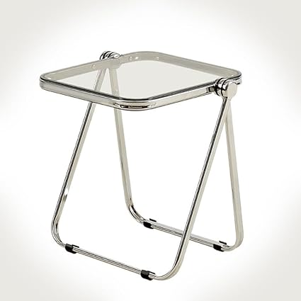 Amazon.com: Acrylic Foldable Side Table, Transparent Portable Table ...