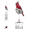 Amazon.com : Gardenvy Cardinal Bird Wind Chime, Red Bird Wind Chimes ...