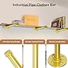Amazon.com: Pintuson 6 Pcs Industrial Pipe Clothes Bar 12 Inch - Wall ...