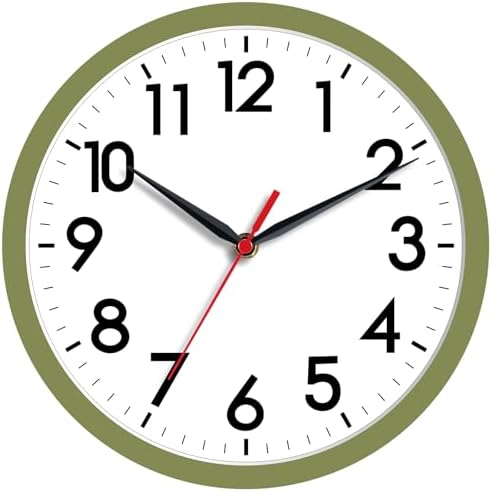 Amazon.com: AKCISOT Wall Clock 8 Inch Silent Non-Ticking Modern Clocks ...