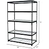 Amazon.com: Strongway Heavy-Duty Wire Shelving Unit - 5 Shelves, 4000 ...