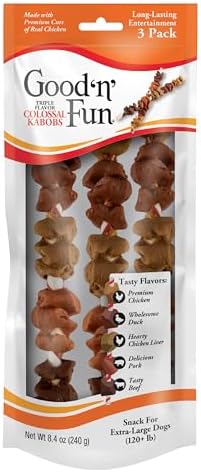 Amazon.com : Good ’n’ Fun Triple Flavor Play-Tug-Chew Rings 4 Count ...