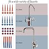 Amazon.com: Faucet Stickers Hot and Cold Stickers for Faucet Waterproof ...