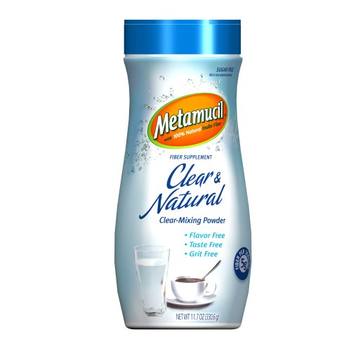 Metamucil Inulin Clear & Natural Clear-Mixing Fiber Powder 57 Servings ...