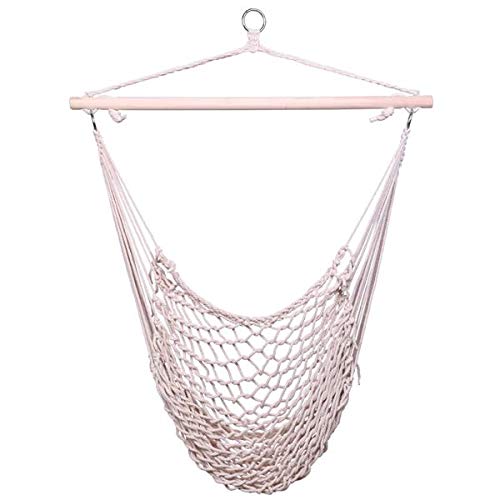 Amazon.com: seelee Hanging Rope Air/Sky Chair, Cotton Hanging Hammock ...