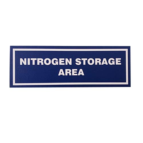 Mr. Safe - Nitrogen Storage Area Sign Sunboard - 3mm (12 Inch X 4 Inch ...