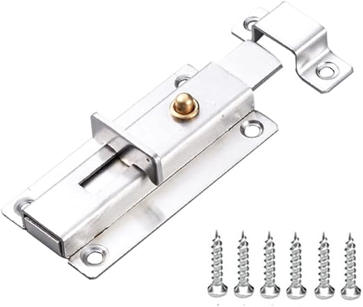 Door Security Slide Latch Lock for Top of Door - Slide Bolt Locks for ...