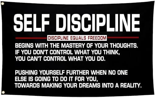 Amazon.com : Aroxtms Discipline Motivational Flag 3x5 Ft Grind Hustle ...
