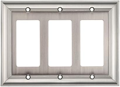 allen + roth Cosgrove Triple Decorator Wall Plate Satin Nickel #0147380 ...